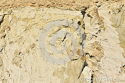 Land Structure In Open Pit Mining. Ground Background In Quarry. Rock ...