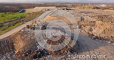 Landfill Aerial View Mov stock footage. Video of dump - 144694332