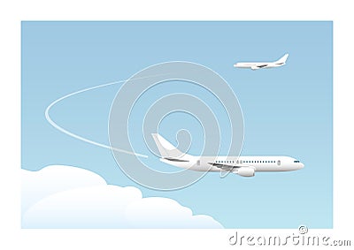 Landing Approach Cartoon Vector | CartoonDealer.com #53872501