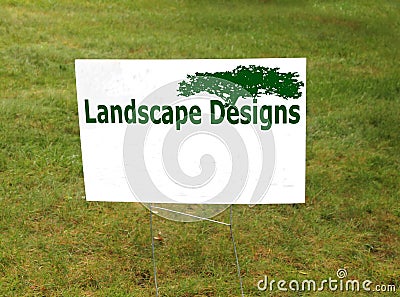 Landscape Designs Sign Stock Image | CartoonDealer.com #20159353