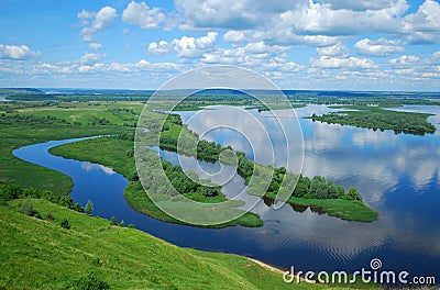 Landscape On The River Volga Royalty Free Stock Images - Image: 7167509