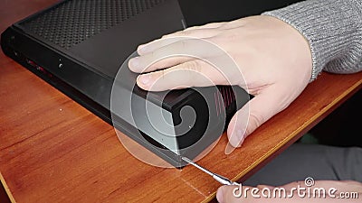 Laptop, Removed the Back Cover, Visible Chips and the Hand of a Master ...