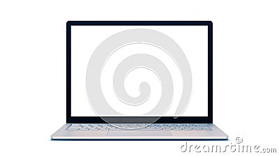 Laptop With White Screen Royalty-Free Cartoon | CartoonDealer.com ...