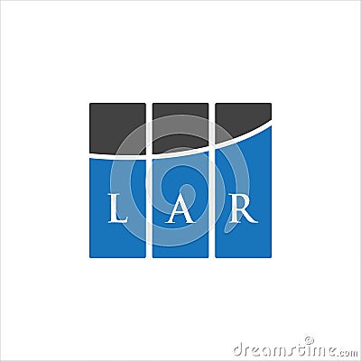 LAR Letter Logo Design On WHITE Background. LAR Creative Initials ...