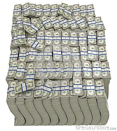 Large Bundle Of US Dollars Royalty Free Stock Photo - Image: 16834435