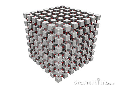 Large Cube Mesh Royalty Free Stock Photo - Image: 8230605