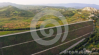 Large Disused Dam without Water Stock Video - Video of construction ...