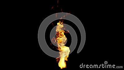 Large Fire with Long Flames Stock Footage - Video of glow, fiery: 150014964
