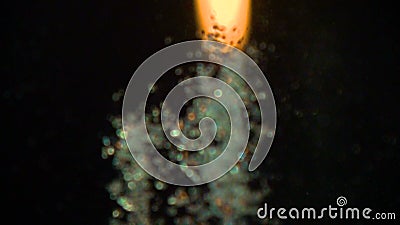Large Flame of Fire through Water Bubbles Stock Footage - Video of ...