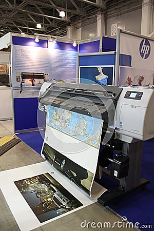 Wide Format Printer (Plotter) Stock Photo - Image of wide, inkjet: 15256548