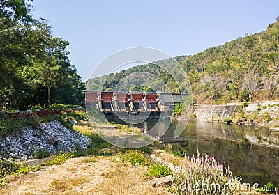 The Large Gate Of The Impounding Dam For The Irrigation System Royalty ...
