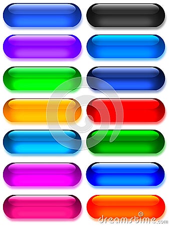 Large Gel/glass Buttons Royalty Free Stock Image - Image: 73476
