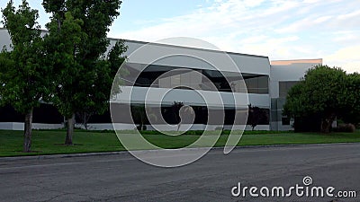 Large Generic Office Building Exterior during the Late Afternoon Stock ...