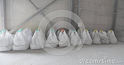 Large Industrial Bags for Heavy Loads. Warehouse with Bulk Bag Stock ...