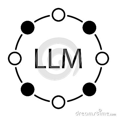 Large Language Models LLM Symbol Royalty-Free Cartoon | CartoonDealer ...