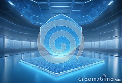 Large-scale (graphene) Sheet Floating In A Futuristic Laboratory ...