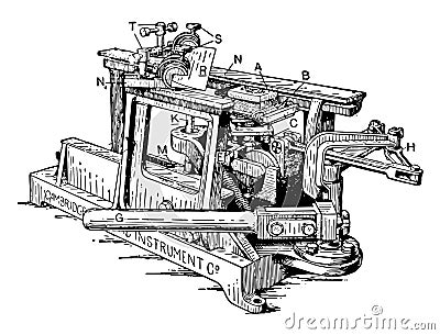 Large Sliding Microtome For Slicing Microscope Samples Vintage ...