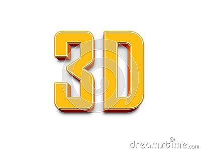 Large Three-dimensional Logo On A White Isolated Matte Background ...