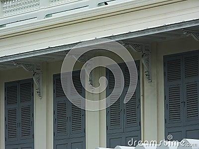 Large Wooden Window Neoclassical Architecture Royalty-Free Stock Image ...