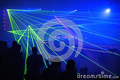 Laser Party Stock Image - Image: 3327621