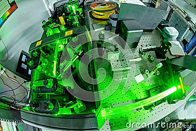 Laser In A Quantum Optics Lab. Stock Photography | CartoonDealer.com ...