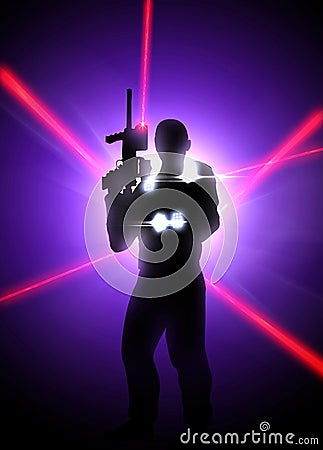 Laser Tag Background Royalty-Free Stock Photo | CartoonDealer.com #49971639