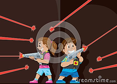 Laser Tag Kids Royalty Free Stock Image - Image: 28847976