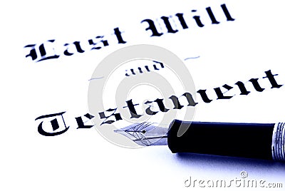Last Will And Testament Stock Photos - Image: 13985983