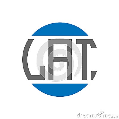 LAT Letter Logo Design On White Background. LAT Creative Initials ...