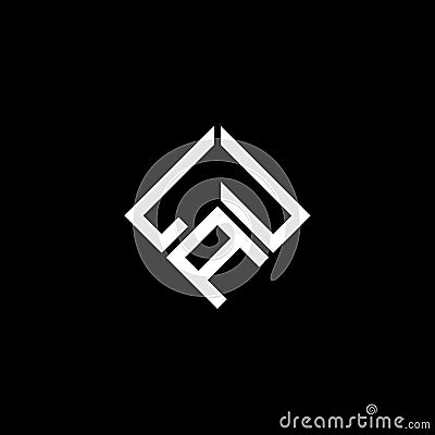 LAU Letter Logo Design On Black Background. LAU Creative Initials ...