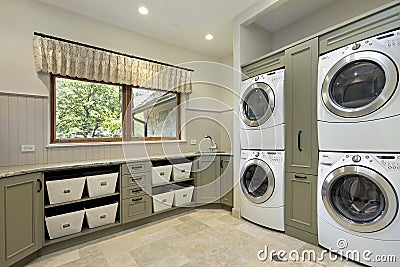 Laundry Room In Luxury Home Stock Photo - Image: 83911745
