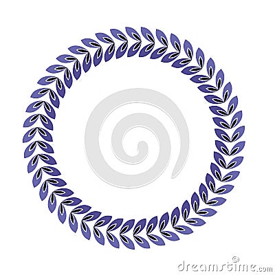 Laurel Leaf Frame Isolated On Transparent Background Vector ...