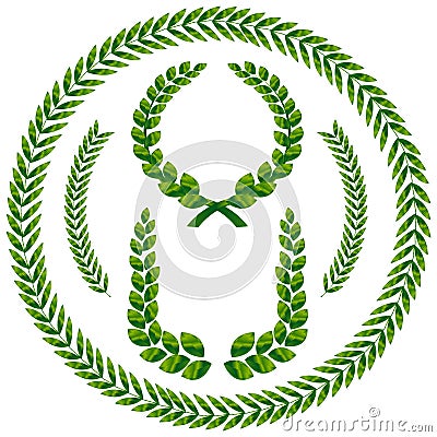 Laurel Wreath Cartoon Vector | CartoonDealer.com #7146593