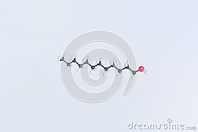 Lauryl Alcohol Molecule, Scientific Molecular Model, Looping 3d ...