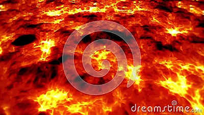 Lava Magma Volcano Vertical 3D Rendering Animation Stock Footage ...