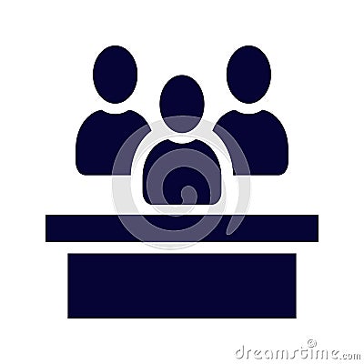 Law Witness Box And Witness Icon Vector Illustration | CartoonDealer ...