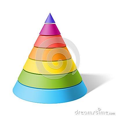 Layered Cone Cartoon Vector | CartoonDealer.com #22034127