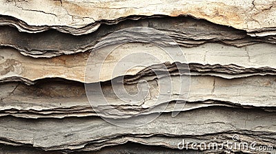 Layered Sedimentary Rock Formation Shows Texture And Color Variations ...