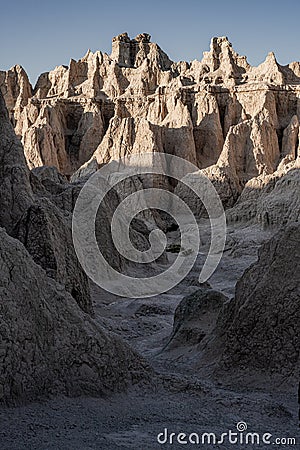 Layers Of Hoodoo Formations In Badlands Royalty-Free Stock Image ...