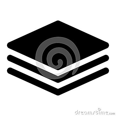 Layers Icon On White Background Vector Illustration | CartoonDealer.com ...