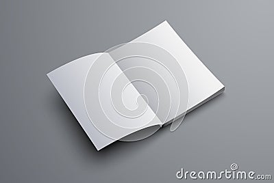 Layout Of The Brochure Is Open On The First Page Cartoon Vector ...