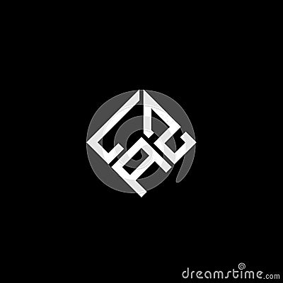 LAZ Letter Logo Design On Black Background. LAZ Creative Initials ...