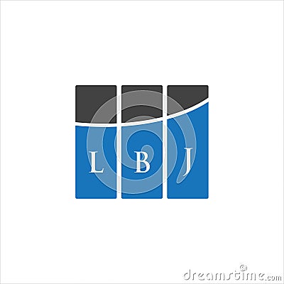 LBJ Letter Logo Design On WHITE Background. LBJ Creative Initials ...