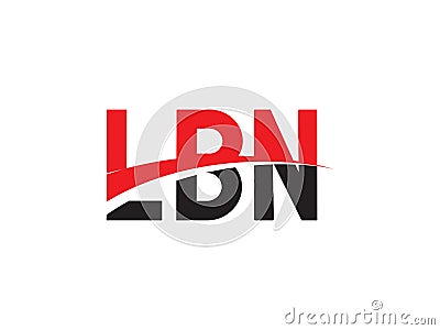 LBN Letter Initial Logo Design Vector Illustration | CartoonDealer.com ...