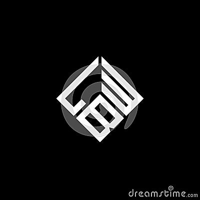 LBW Letter Logo Design On Black Background. LBW Creative Initials ...