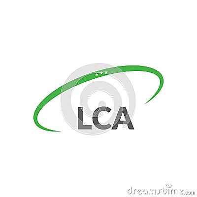 LCA Letter Logo Design On White Background. Creative Modern LCA Letter ...