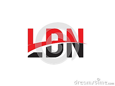 LDN Letter Initial Logo Design Vector Illustration | CartoonDealer.com ...