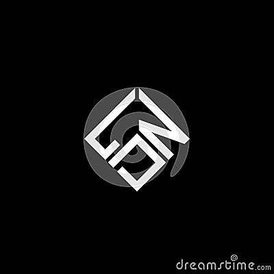 LDN Letter Logo Design On Black Background. LDN Creative Initials ...