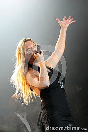 Lead Female Singer Jennifer Cella Editorial Photo | CartoonDealer.com ...