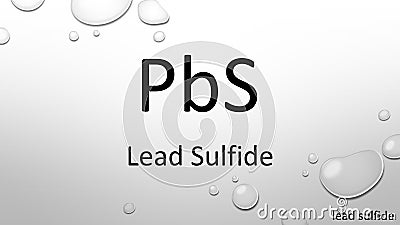 Lead Sulphide Chemical Formula On Waterdrop Background Royalty-Free ...